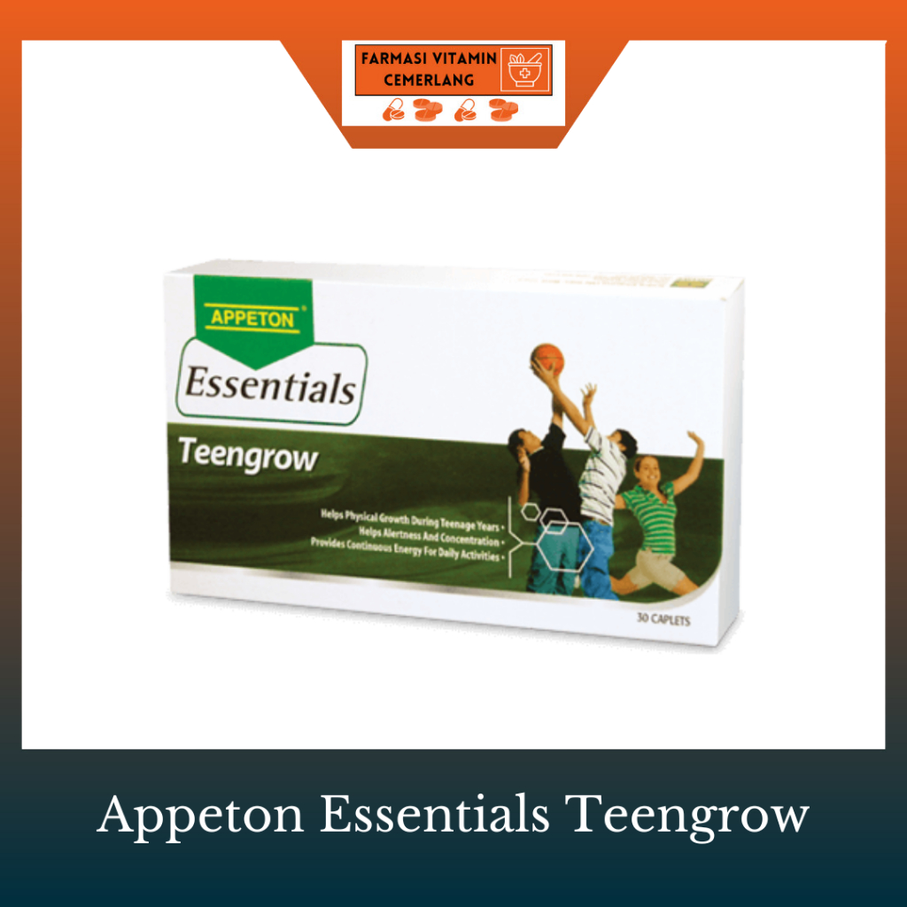 Appeton Essentials Teengrow - 30 Capsule | EXP 09/2025 | Shopee Malaysia