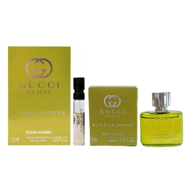 GC Guilty Elixir De Parfum Pour Homme Parfum 1.2ml/5ml Perfume Sample ...