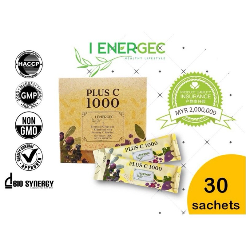 VITAMIN PLUS C 1000 Botanical Grape Vitamin C Powder 5g x30 Sachets ...
