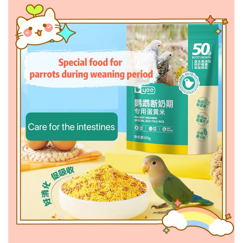 Parrot Egg Millet easily digestible grain makanan burung parrot food ...