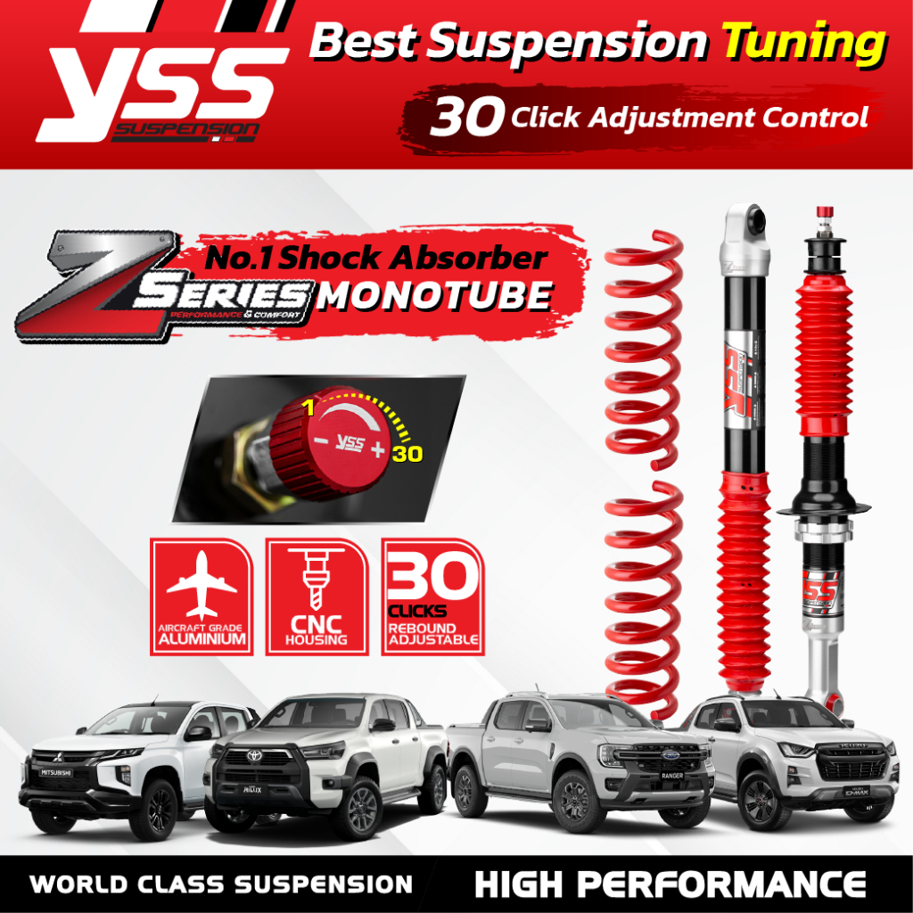 [Set+ YSS Spring] Z-Series YSS Suspension Toyota Hilux Ford Ranger ...