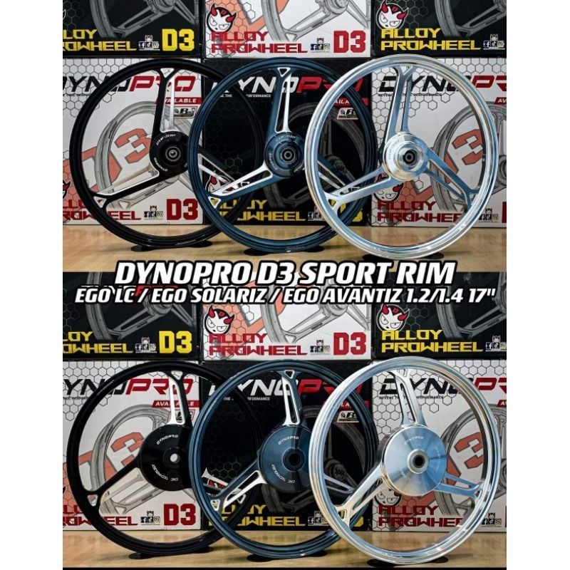 DYNOPRO D3 SPORT RIM EGO LC EGO SOLARIZ EGO AVANTIZ 1.20-140-17 | Shopee Malaysia