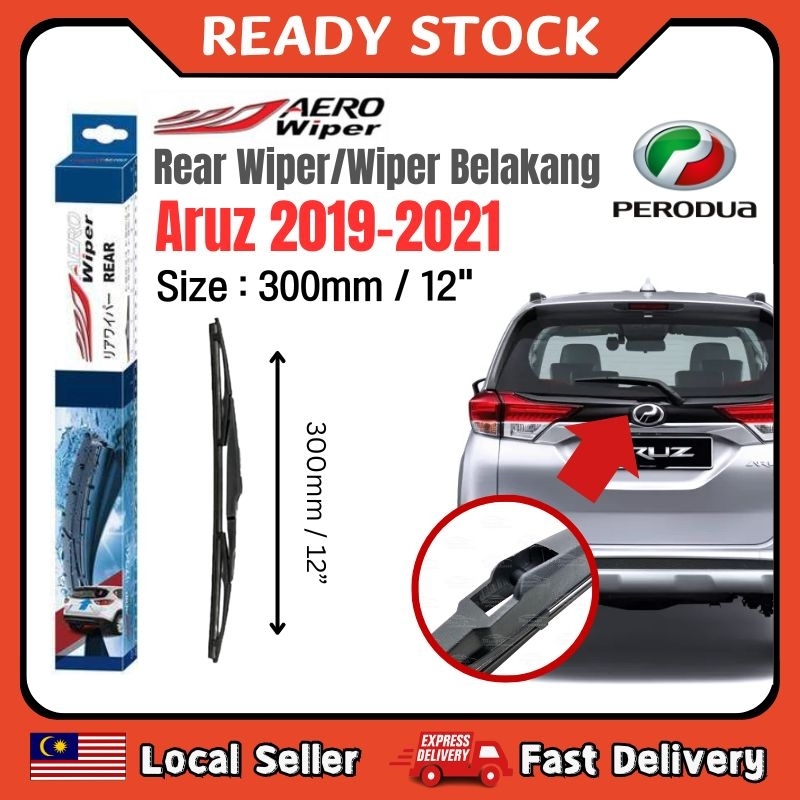 Perodua Aruz 2019-2021 12” Rear Window Rubber Wiper Blades Wiper ...