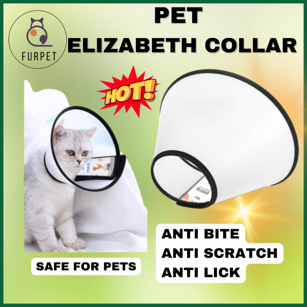 FURPET Cat Cone Collar Elizabeth Collar Cat Head Neck Cover Kon Kolar ...