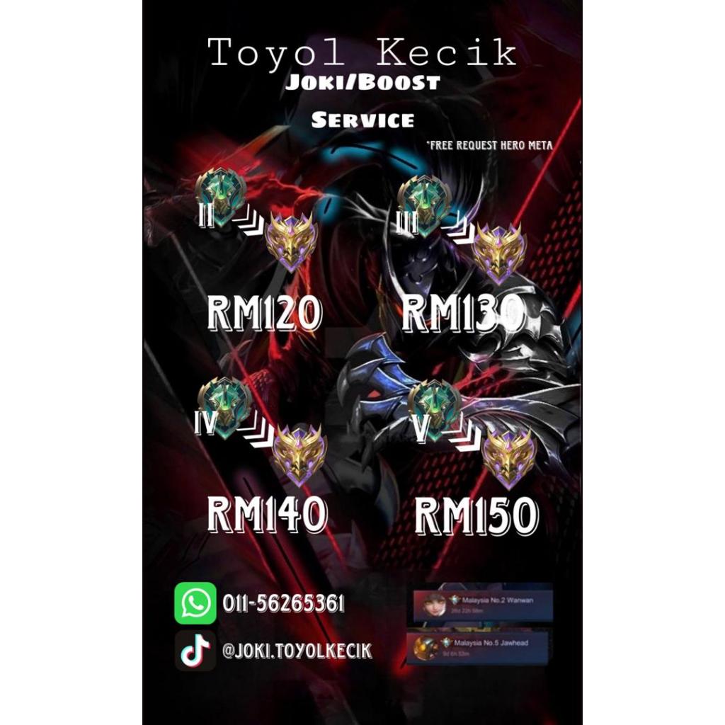 MLBB BOOSTING SERVICE/JOKI MOBILE LEGEND/BOOSTING ML RANK : 2nd PRODUCT ...