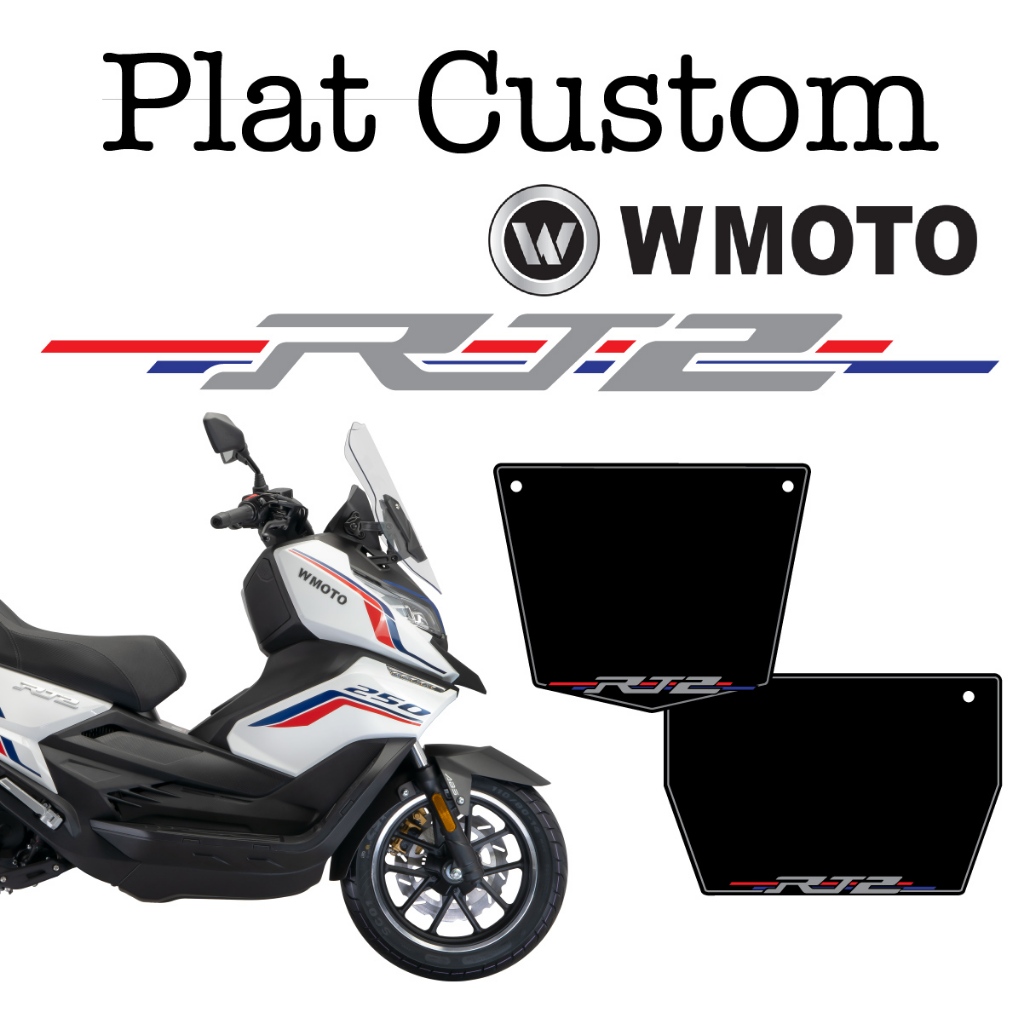 RT2 Wmoto RT2 plat custom plat 3D / Kristal | Shopee Malaysia