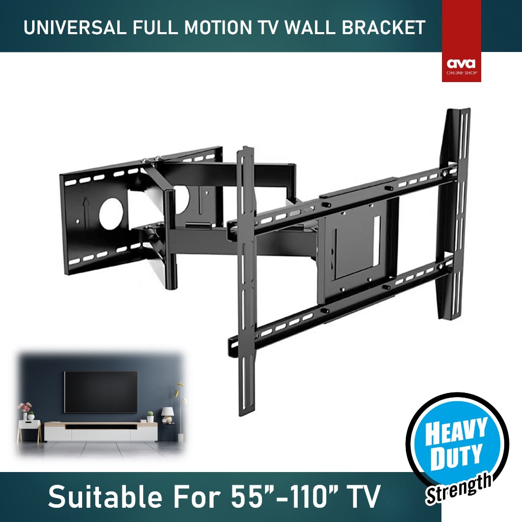 **Heavy Duty** Zeno 50"-100" Universal Full Motion Double Arm Tv Wall Mount Bracket Model ...