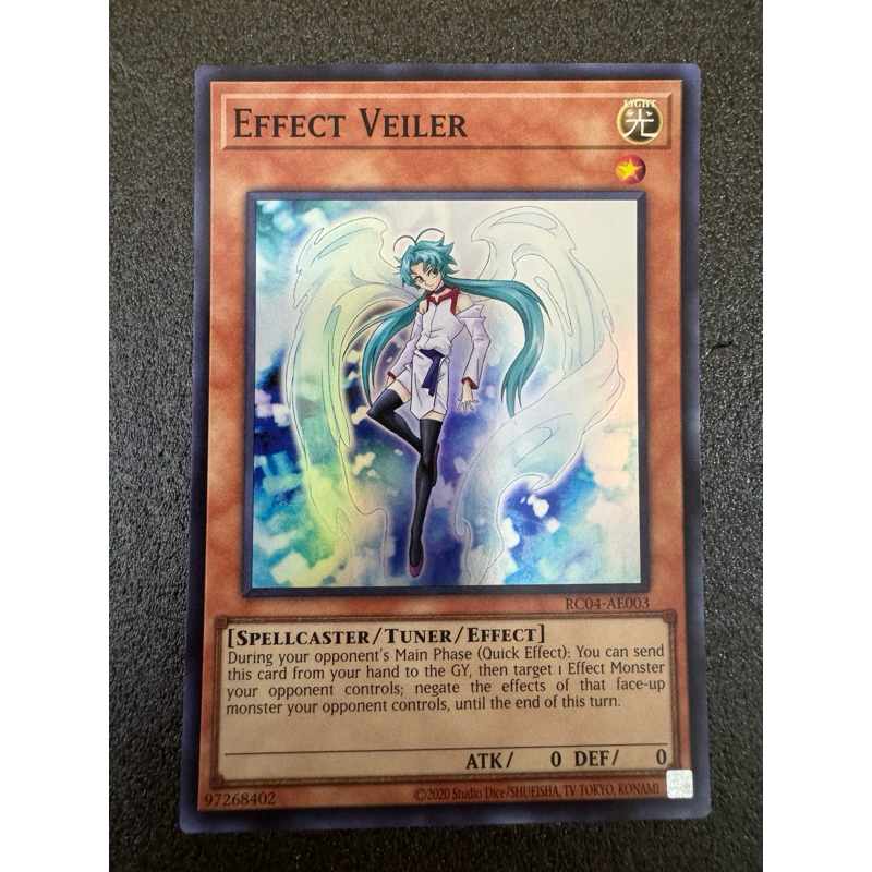 YuGiOh 游戏王 Effect Veiler RC04-JP003 RC04-AE003 SR/SER/UTR/CR | Shopee Malaysia