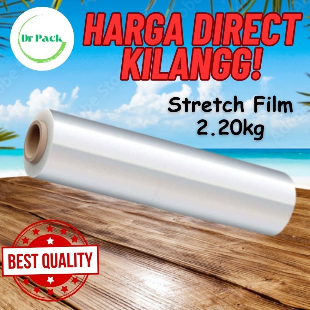 Stretch Film Plastic Wrapping Plastic Wrap Plastic Film Cling Wrap Shrink Wrap 500mm x 2.2kg and ...