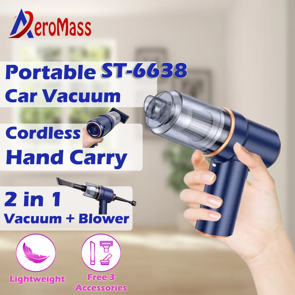 Aeromass 3in1 Cordless Handheld Vacuum Cleaner ST-6638 Pro (2024 ...
