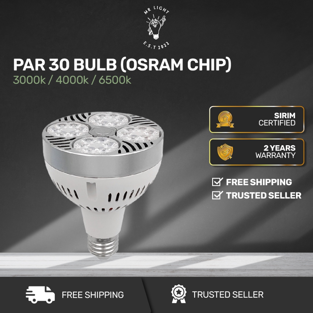 35W PAR 30 LED Light Bulb With OSRAM Chip, 80% Energy Saving, Eyes Care ...