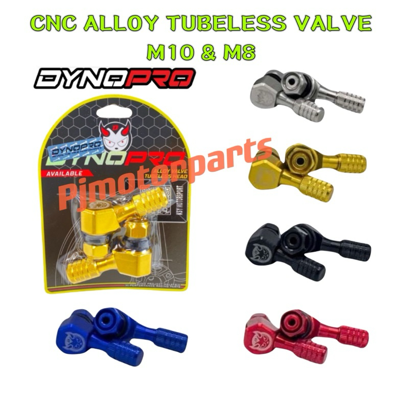 ( UNIVERSAL ) M10 & M8 DYNOPRO CNC ALLOY TUBELESS VALVE HEAD TUBE ...