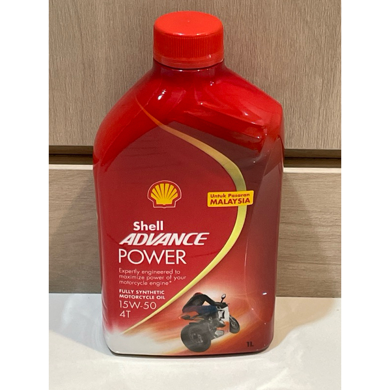 Shell ADVANCE POWER 15W -50 Fully Synthetic 100% original | Shopee Malaysia