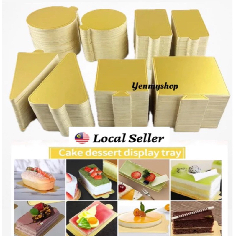 100pcs/pack Kek Papan Mousse Cake Board Mini Cake Base Papan Kek Mini ...