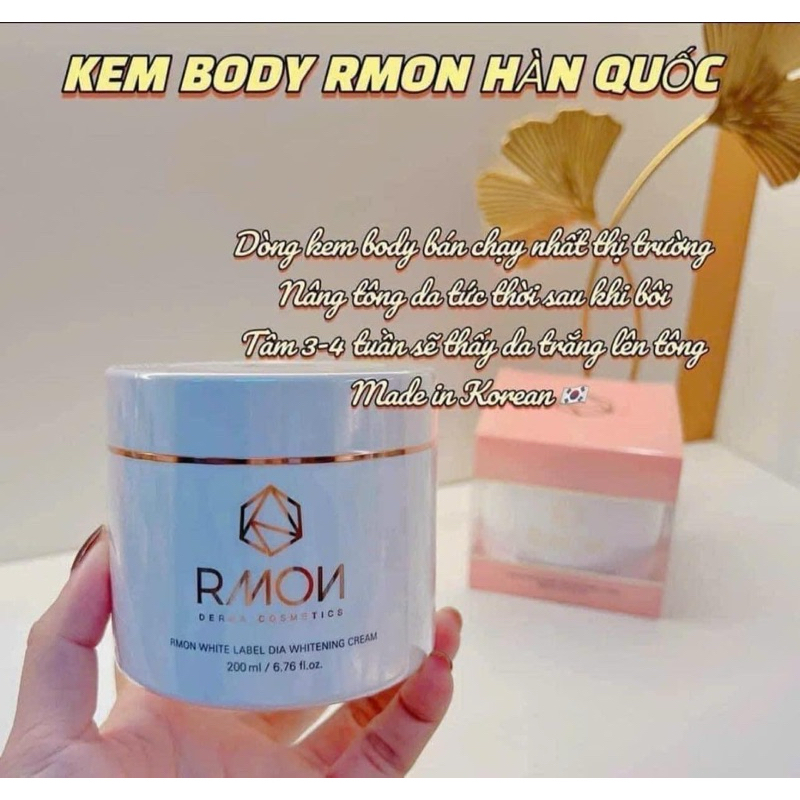 (ready stock)RMON WHITE LABEL DIA WHITENING BODY CREAM 200ml | Shopee ...