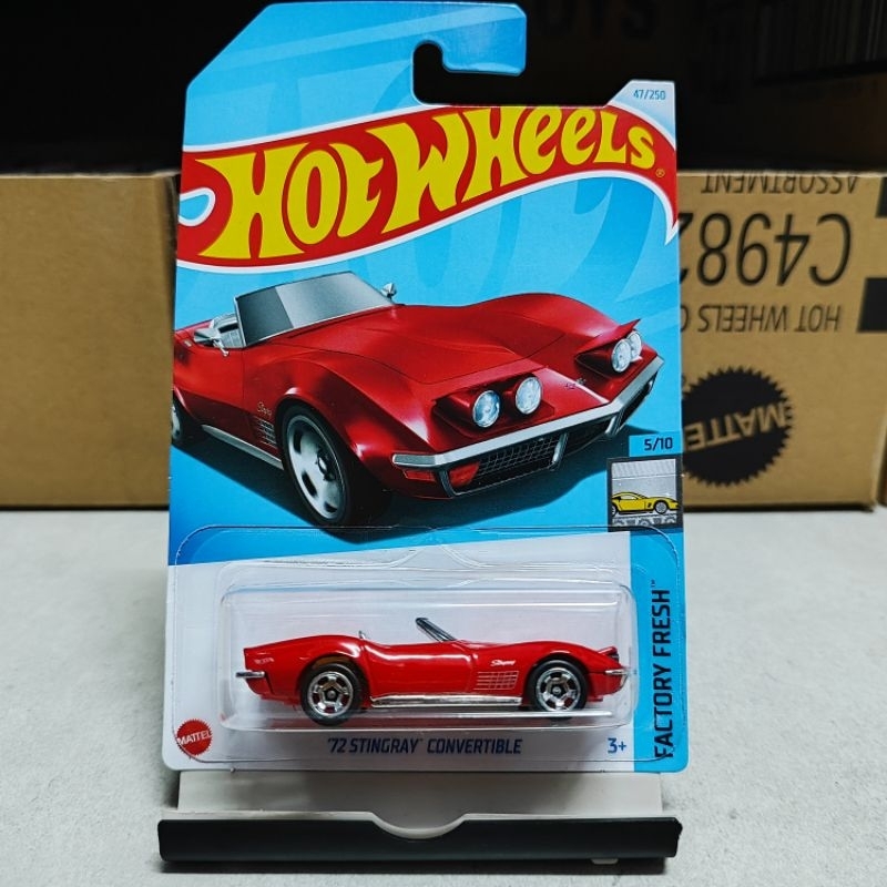 Hot Wheels '72 Stingray Convertible (Red) | Shopee Malaysia