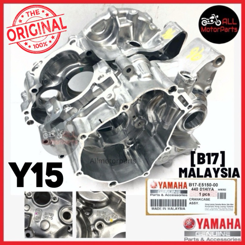 [100% ORI HLY] Y15 Y15Z YSUKU V1 V2 B17 E5150 CRANKCASE CRANK CASE ASSY ENGINE COVER TUDUNG HONG ...