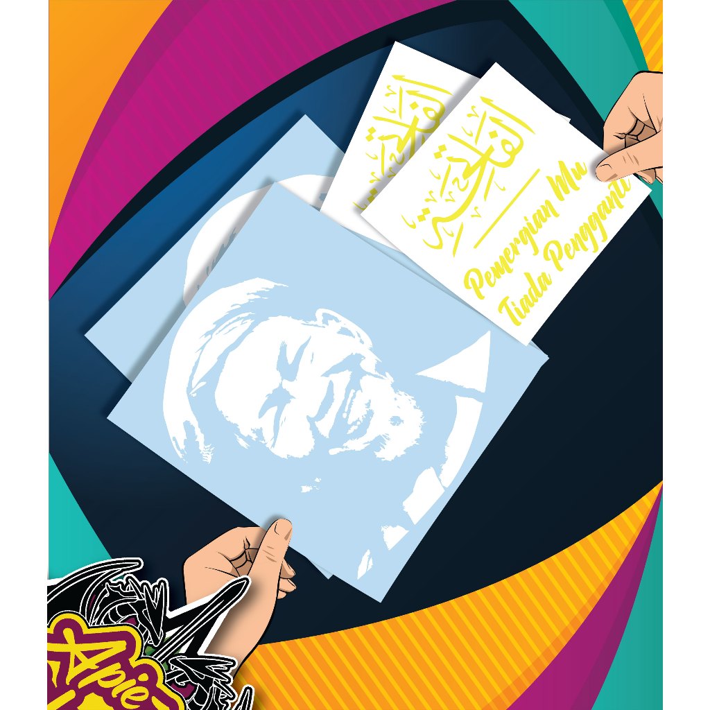 Sticker Tok Guru Nik Aziz Nik Mat / Sticker Kenderaan / Sticker Kereta ...