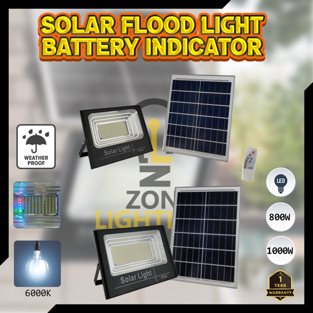 Solar flood light IP67 weatherproof battery indicator LATEST MODEL ...