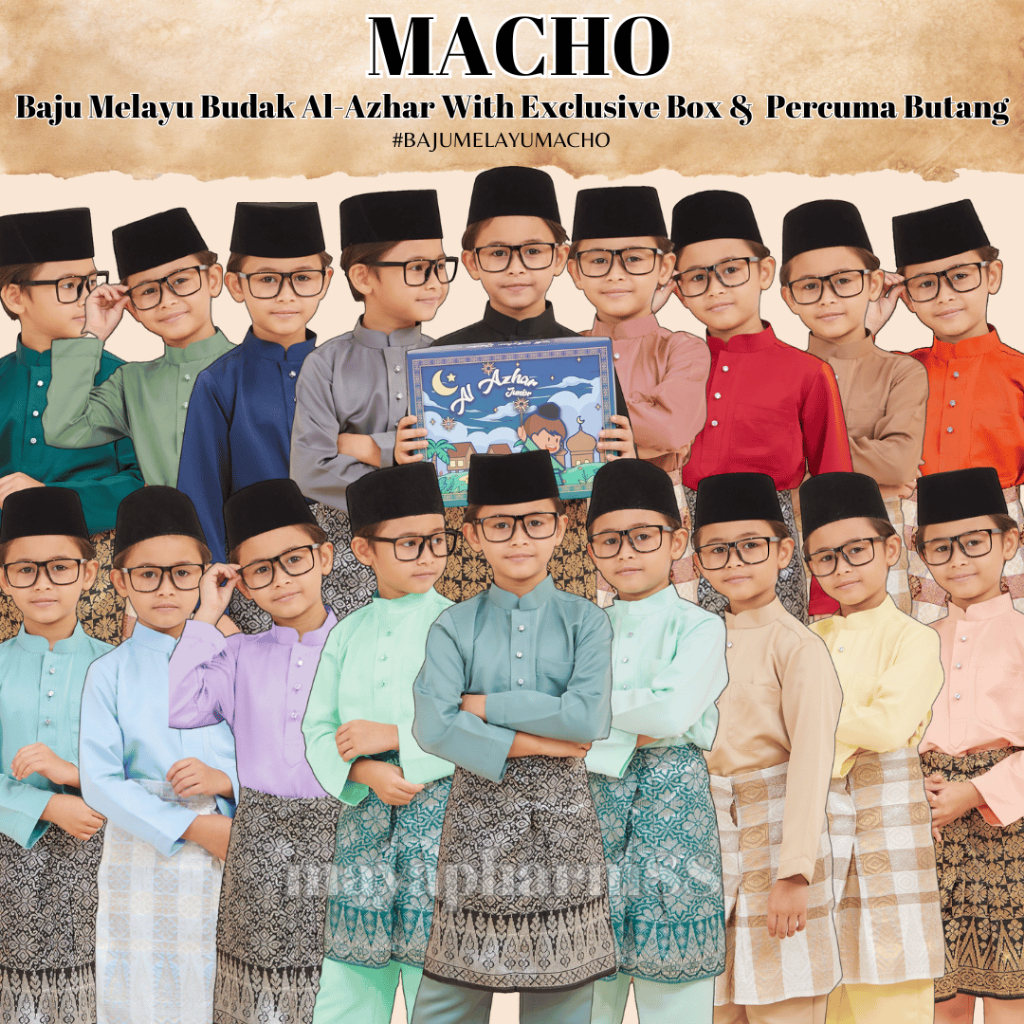 (PART 2) Baju Melayu Budak Baju Melayu Kids Cutting Modern Fit BERSERTA ...