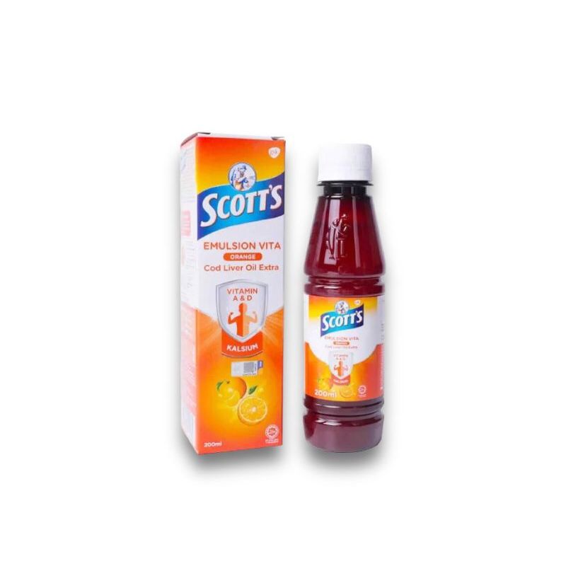 SCOTT'S EMULSION COD LIVER OIL ORANGE / ORIGINAL (200ML / 400ML ...