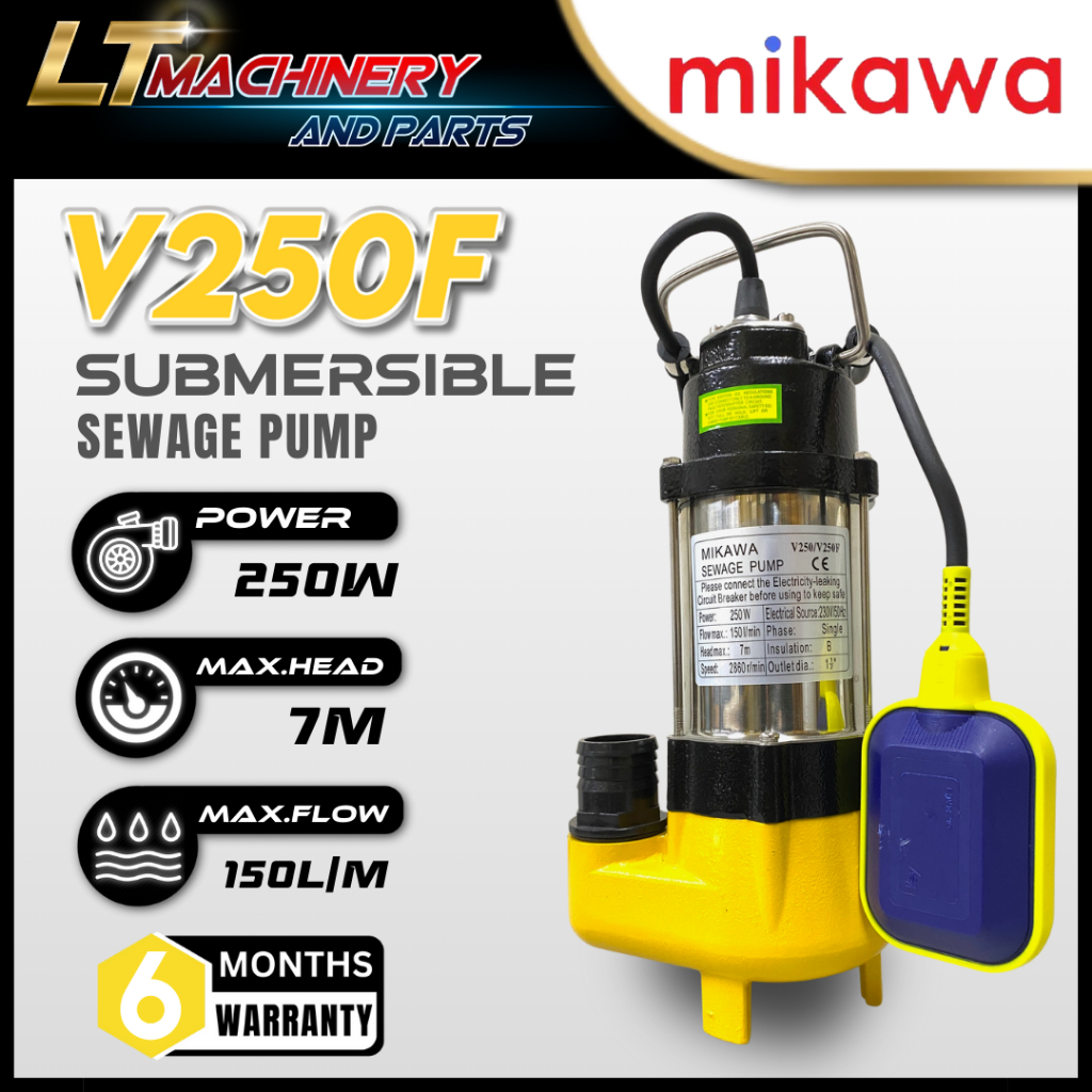 [ 100% Original ] MIKAWA V250F Automatic Submersible Pump Submersible ...