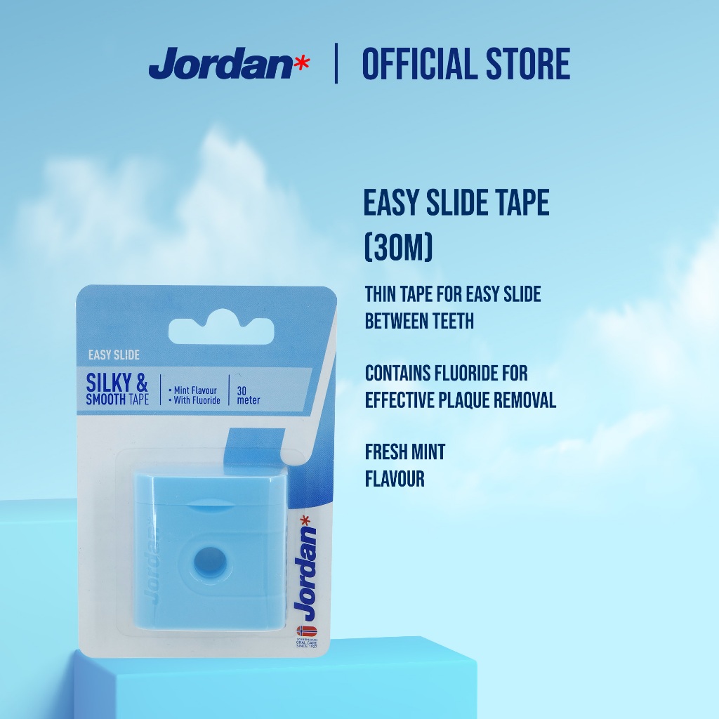 Jordan Easy Slide Tape (30m) - Mint Flavour + Fluoride | Shopee Malaysia
