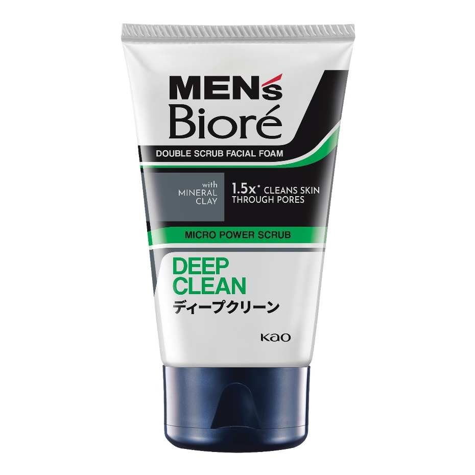Biore Men Deep Clean Double Scrub Facial Foam ( 50g ) | Shopee Malaysia