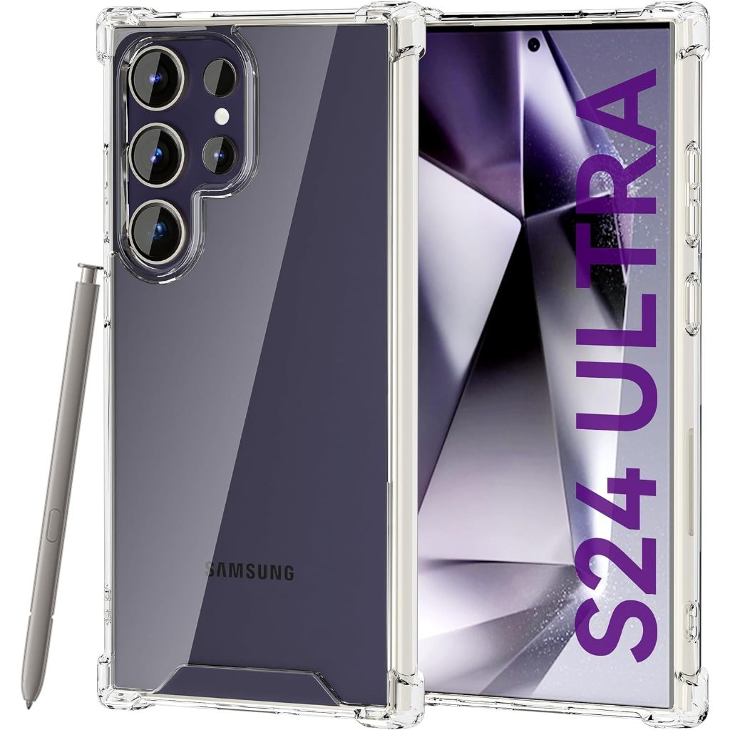 Samsung Galaxy S24 ULTRA Series ACRYLIC PC Case Clear Casing Cover With ...