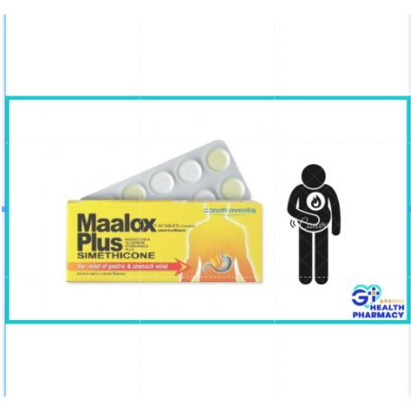 MAALOX PLUS TABLETS 10'S X 4 / 1 strip 10 tablets (Exp: 04/2026) | Shopee Malaysia