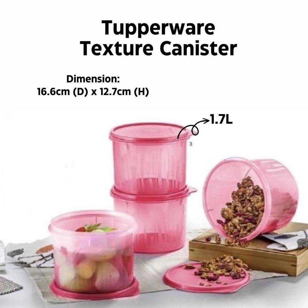 Tupperware Texture Canister 1.7 liter (1 pc) | Shopee Malaysia