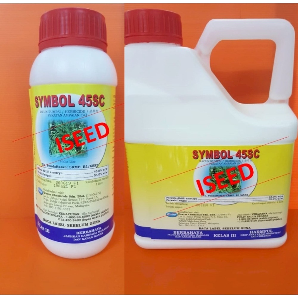 HEXTAR SYMBOL 45SC 1 LITER/4 LITER Ametryn 45% Racun susu Rumput Sambau ...