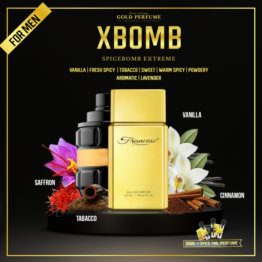 XBOMB | GOLD PERFUME INSPIRED BY SPICEBOMB | 30ML | LASTING UP 8 HOURS ...
