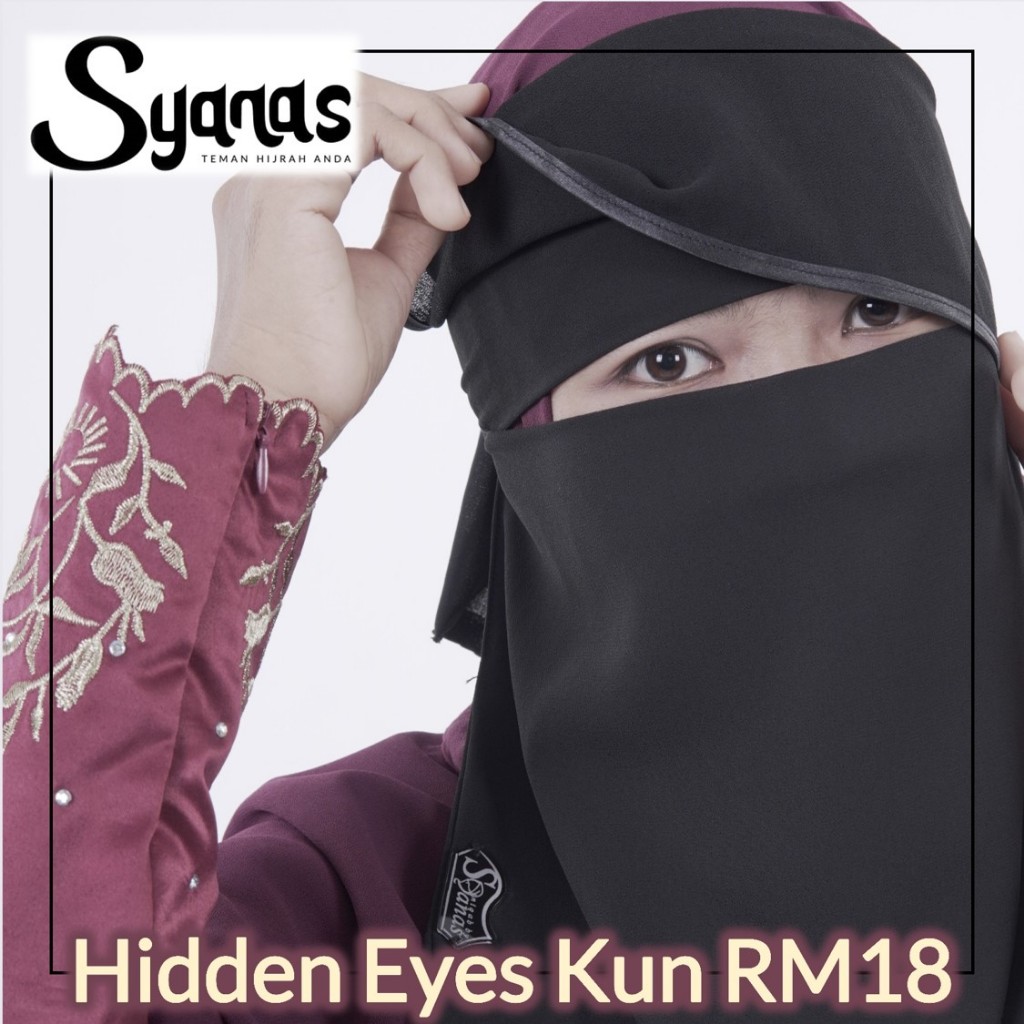 NIQAB HIDDEN EYE KUN PETAK/CURVE BY SYANAS CANTIK SELESA MAMPU MILIK ...