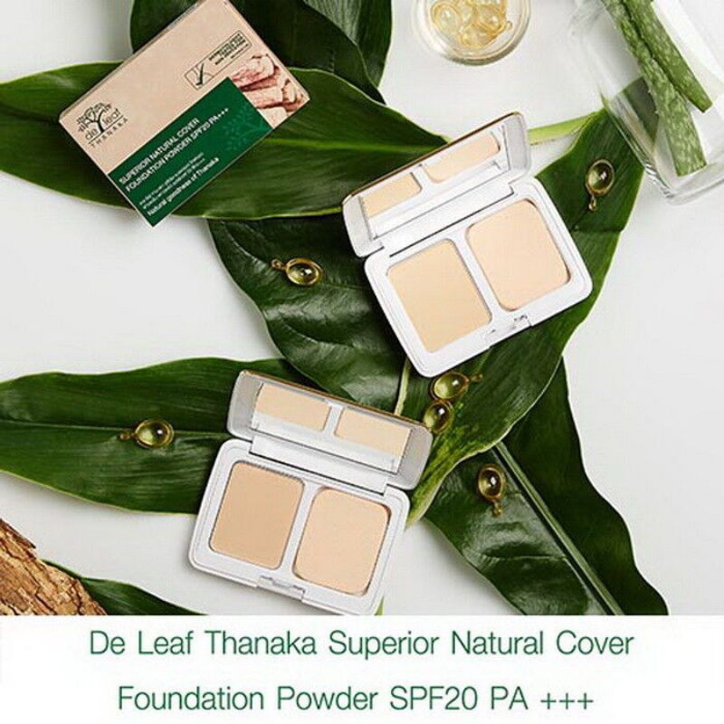 Thanaka de leaf Superior Natural Cover Foundation SPF20 PA +++ | Shopee ...