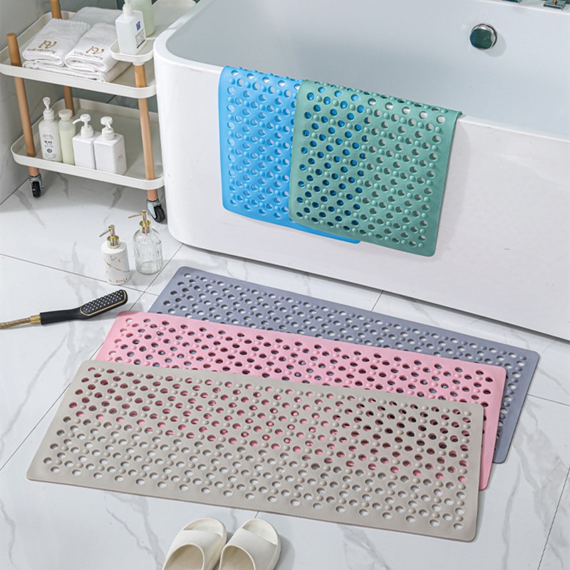 Non-Slip PVC Carpet Bath Tub Shower Mat Waterproof Bath Rug Toilet Mats ...