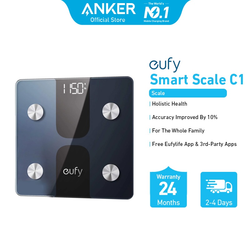 Anker Eufy Smart Scale C1-Black T9146 | Shopee Malaysia
