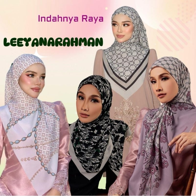 NEW RELEASE TUDUNG LEEYANARAHMAN KOLEKSI INDAHNYA RAYA BAWAL CHIFFON ...