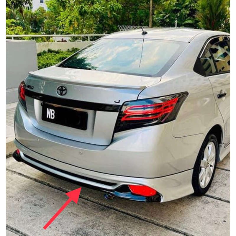 4207 Toyota Vios NCP150 TRD Sportivo Rear Skirt PU Bodykit Skirting PU ...