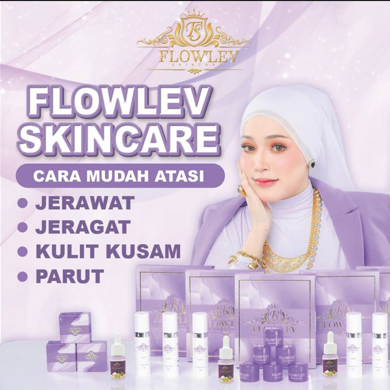 FLOWLEV SKINCARE TONER COMBO SERUM PINKISH ORIGINAL BY MYA BEAUTY LULUS ...