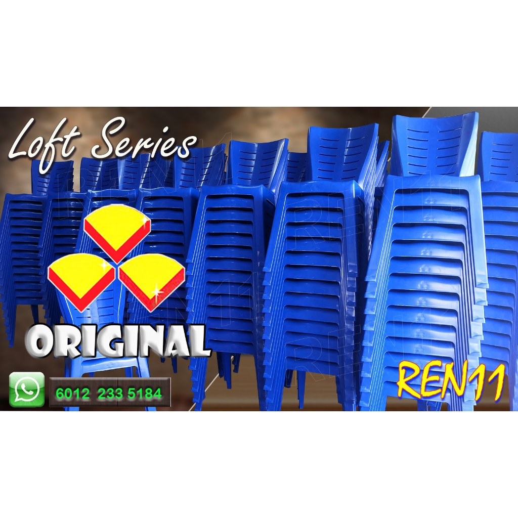 🔥Original🔥 3v EL701 Plastic Chair,Design Chair,kerusi makan ,Cafe Chair ...