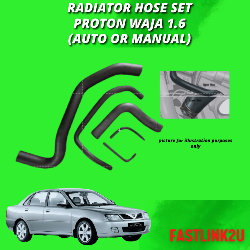 Fastlink Proton Waja Campro / Proton Waja 1.6 Radiator Hose Set ...