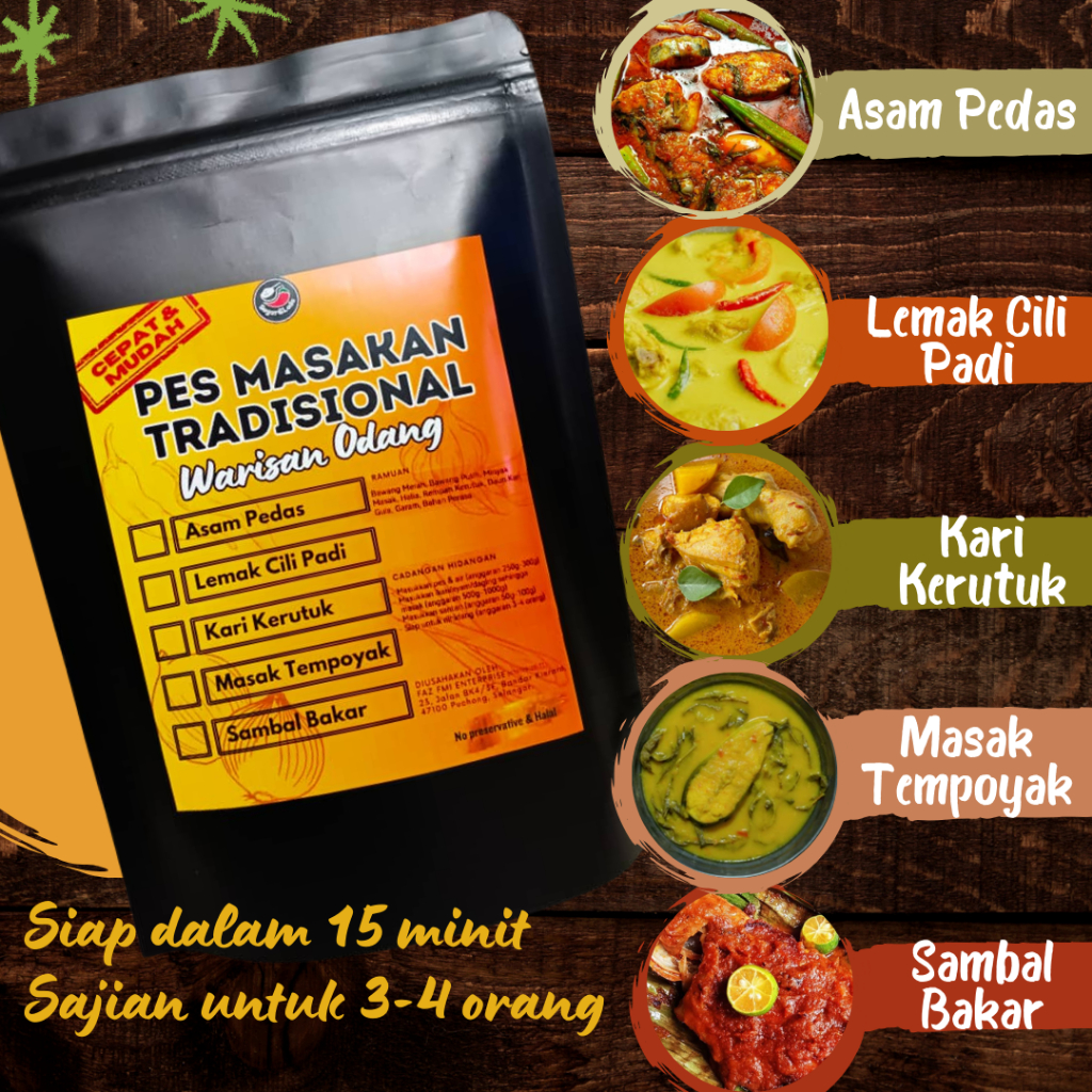 Pes Masakan Tradisional Warisan Odang By S&L | Shopee Malaysia