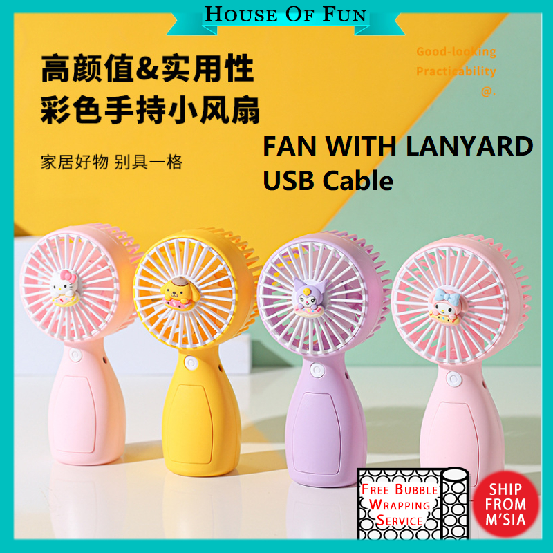 Portable Hand Table Mini Cartoons Fan USB Charge Battery Desk Cooling ...