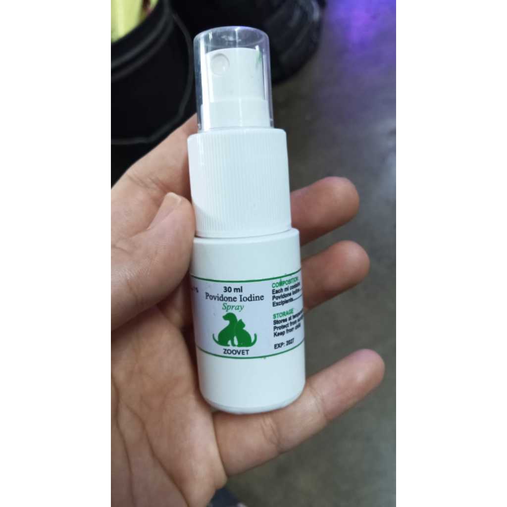 Zoovet Povidone Iodine Spray 30ml | Shopee Malaysia