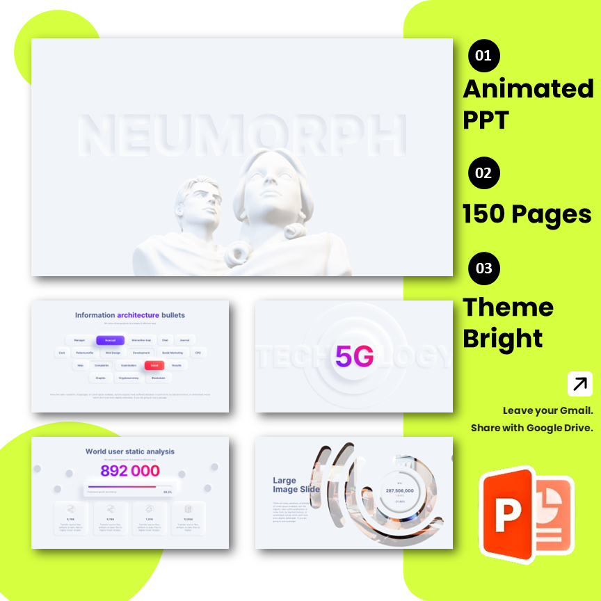 🔥 Animated Powerpoint - 150 Pages 🔥 New Morphy 3D Effects Dynamic Multi ...