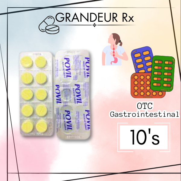 [READY STOCK] Povil Antacid Tablets Peppermint Flavour Ubat Gastric ...