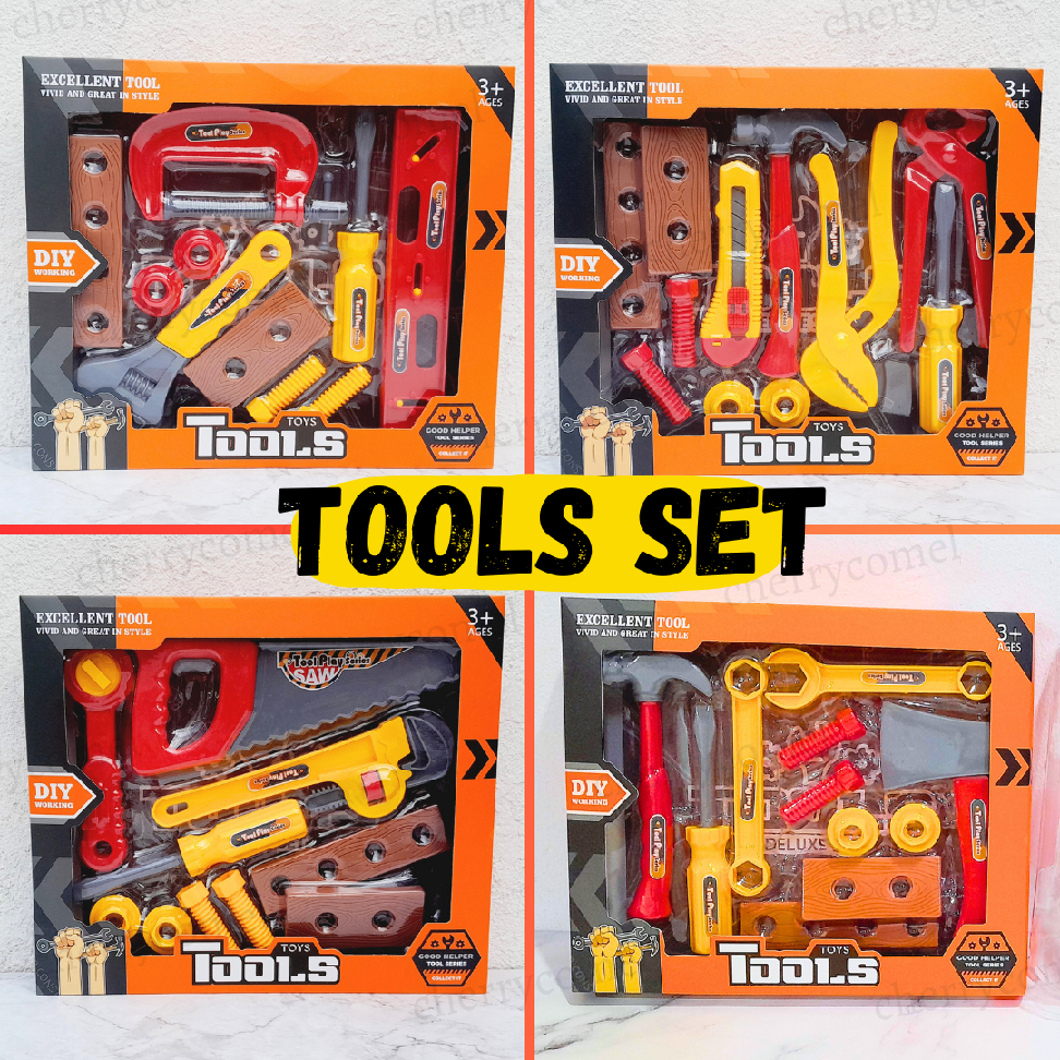 Tools Set Toys Workshop Hardware Tool Workbench Carpenter Engineer Toy ...