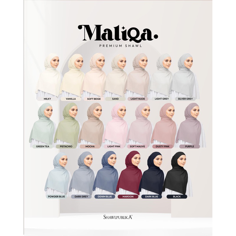 [NEW ARRIVAL] Malika Premium Shawl By Shawlpublika/ Plain Shawl ...