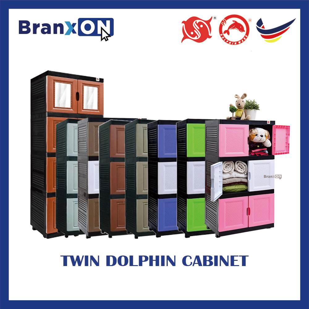 TWINS DOLPHIN CABINET Storage Cabinet 3 Tier 4 Tier 5 Tier | Shopee ...